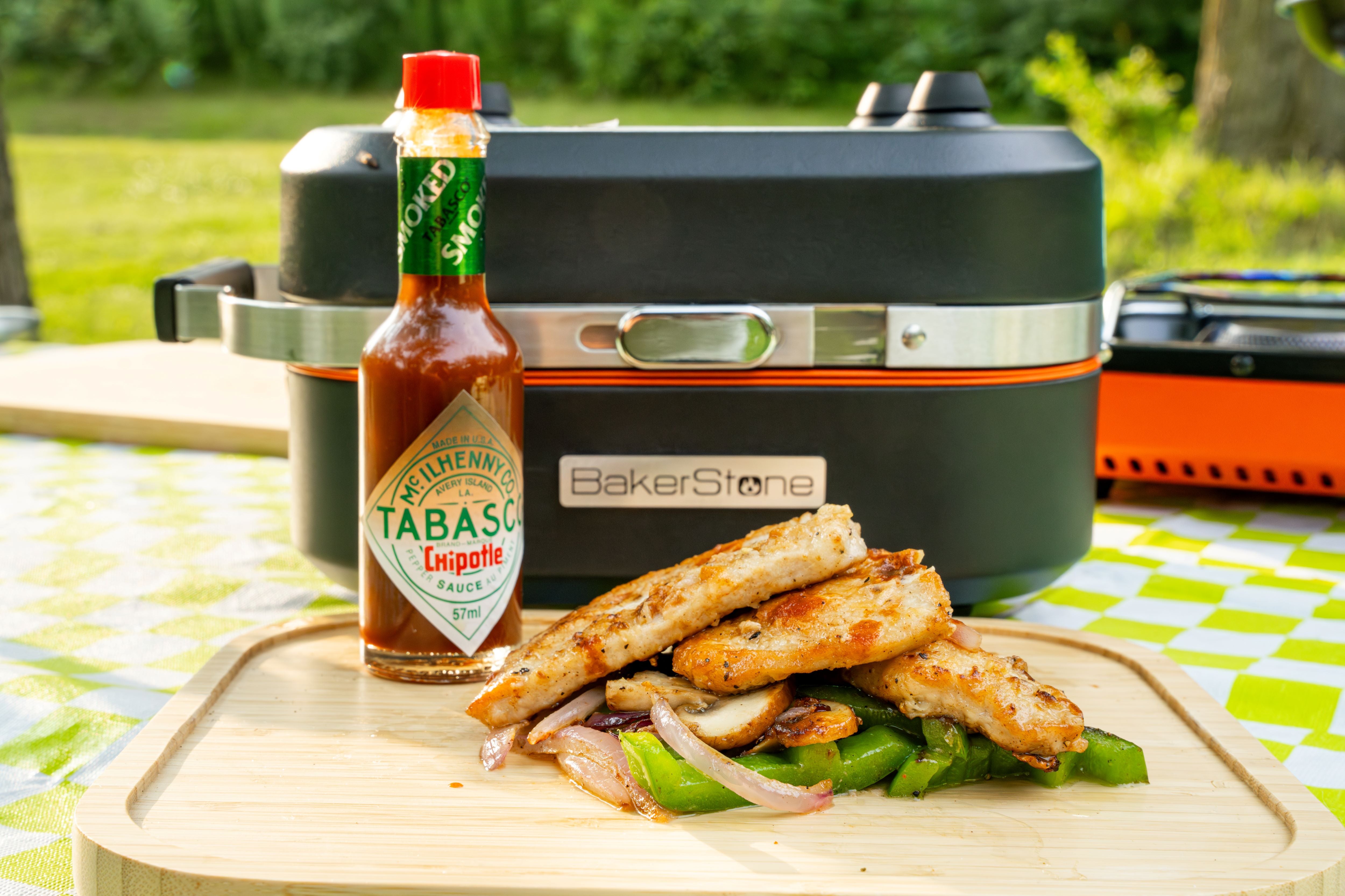 Pork Medallions with Green Peppers, Mushrooms, Onions & Tabasco Chipot ...